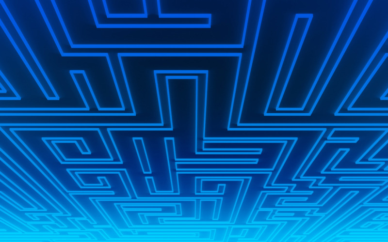 Neon Maze Backgrounds Vol.1 #428934 - TemplateMonster