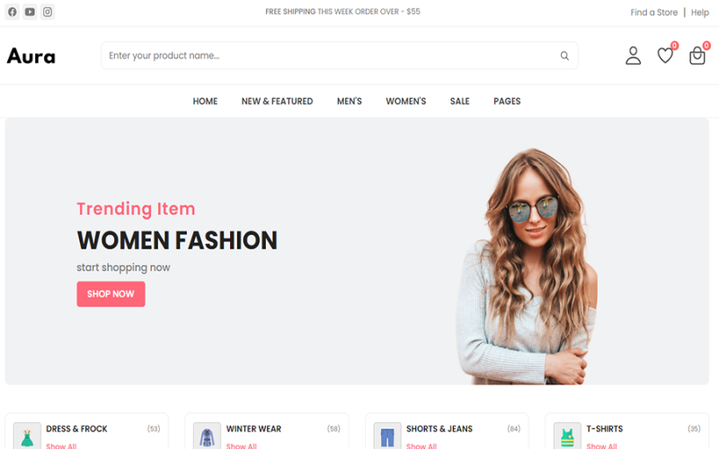 57+ Fashion Store HTML Website Templates - TemplateMonster