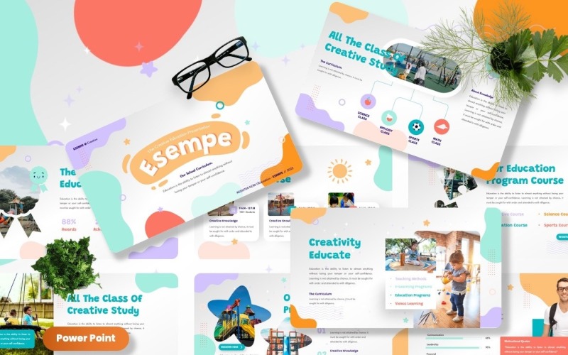 Esempe - Modelo criativo de Powerpoint para educação