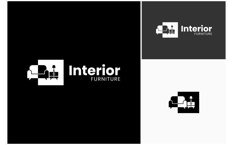 Sofa Cabinet Furniture Interior Logo - TemplateMonster
