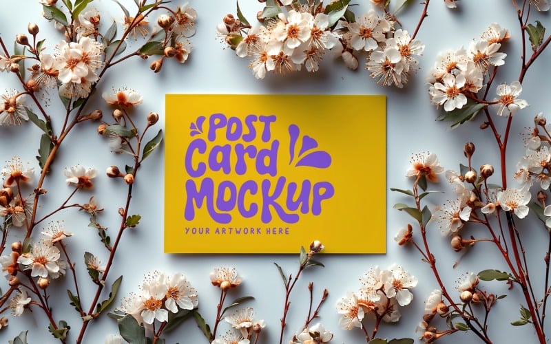 Greeting Card Flat Lay Design Mockup 78 - TemplateMonster