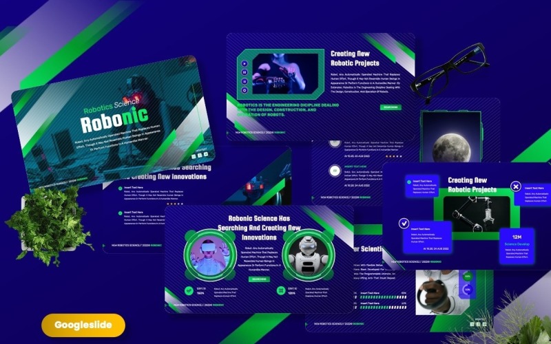 Robonic - Robotics Googleslide Templates - TemplateMonster
