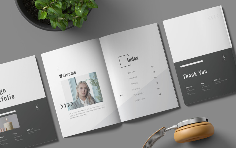 Modèle de portfolio de conception (InDesign)
