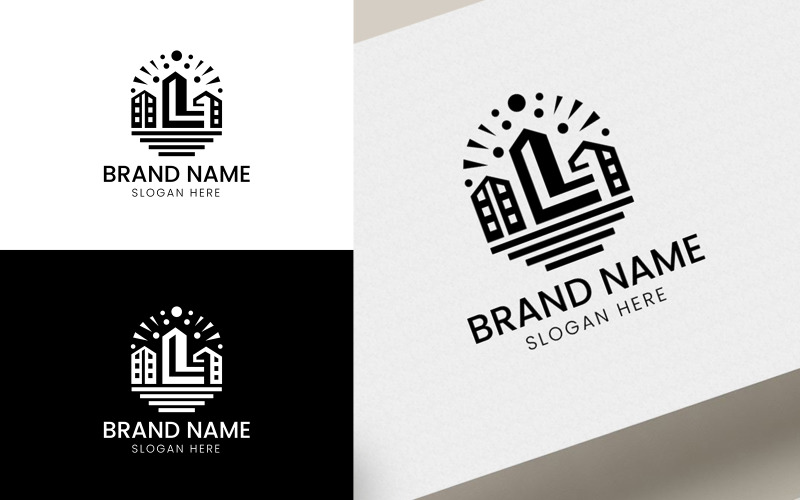 Litera logo budynku LG-07-166 #430959 - TemplateMonster