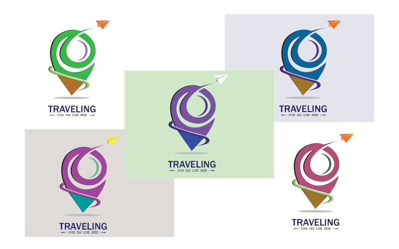FREE creative traveling logo template - TemplateMonster