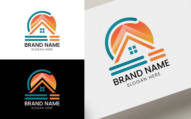 Creative iconic home logo-07-186 #431394 - TemplateMonster