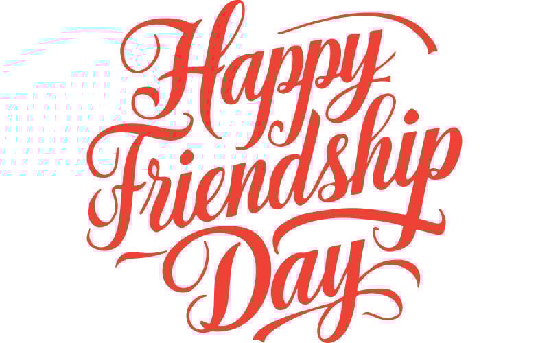 Happy friend ship day design for t-shirt illustration