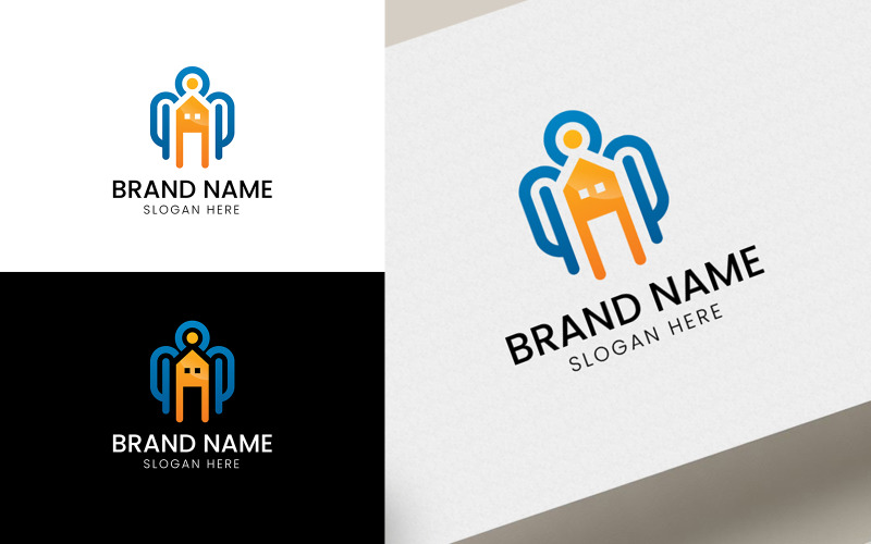 Letter P home point logo-07-197 #432096 - TemplateMonster