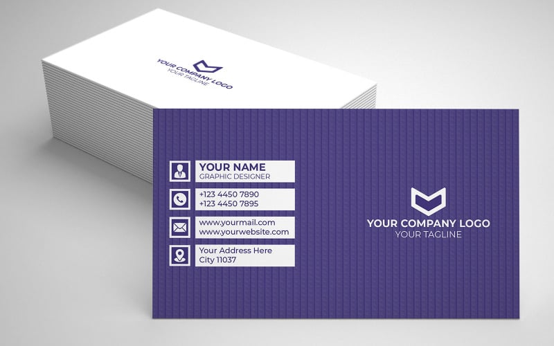 Professional business card template fully editable Design