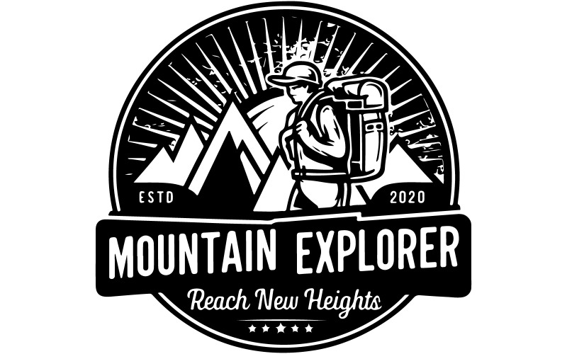 Flyer logo silhouette illustration #433319 - TemplateMonster