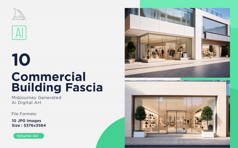 Commercial Building Fascia Logo Signage 10 Set Vol - 44