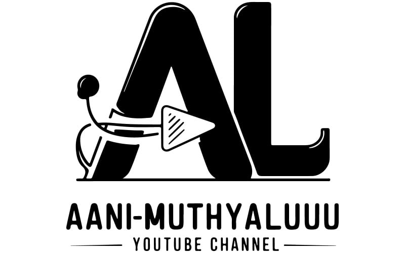 AL logo design silhouette vector illustration