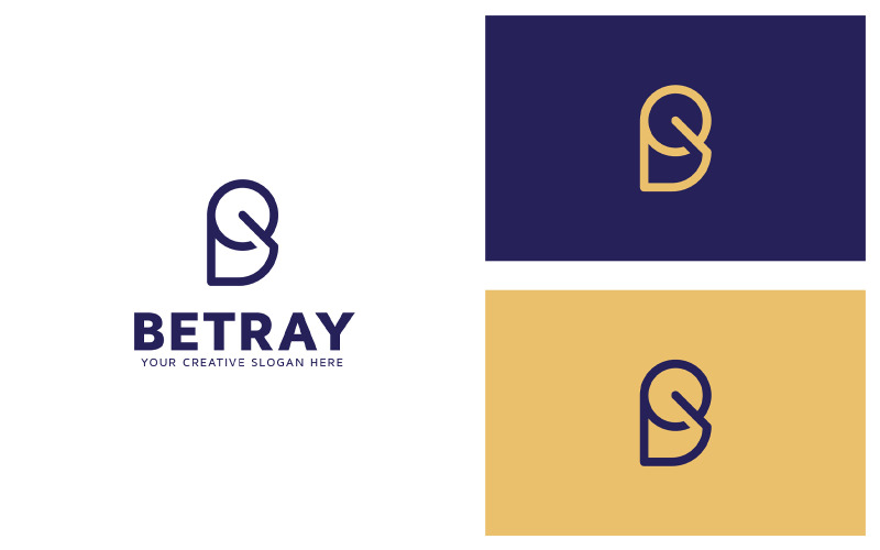 B harfi Logo tasarım şablonu #435109 - TemplateMonster