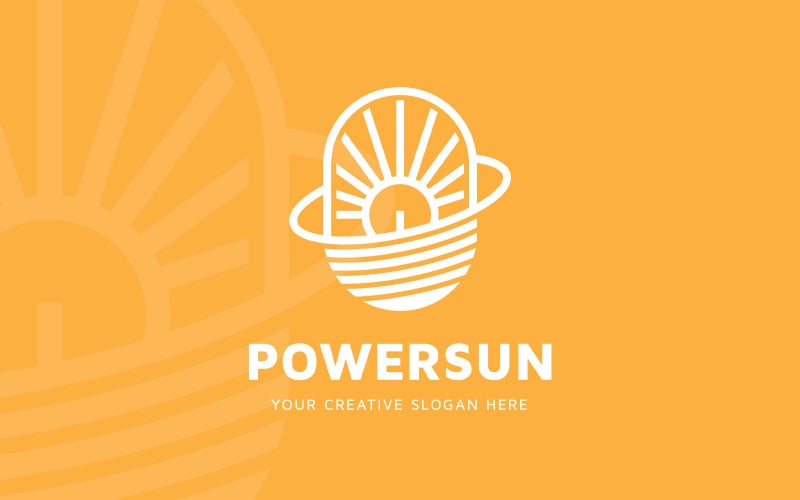 Power Sun Logo Design Template #435129 - TemplateMonster