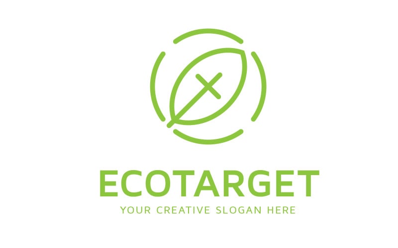Eco Target Logo Design Template #435349 - TemplateMonster