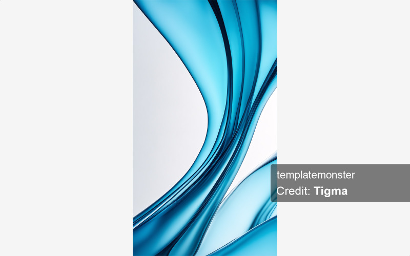 Creative Serenity: Blue Hues of Tranquility - TemplateMonster