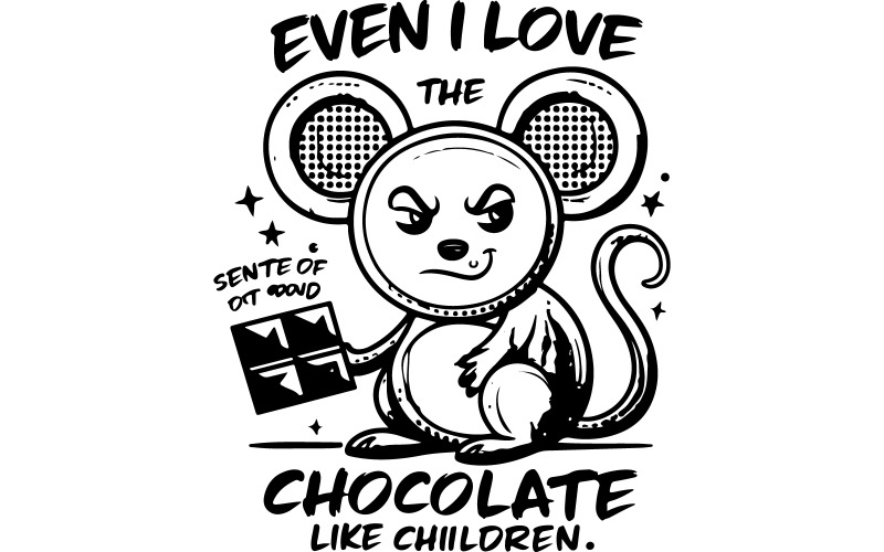 Angry rat vector art illustration #435715 - TemplateMonster