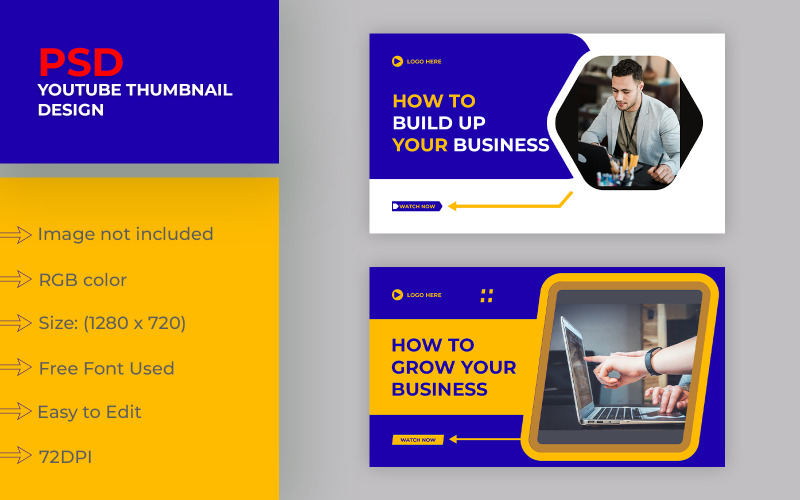 Business Youtube Thumbnail 2 #436548 - TemplateMonster