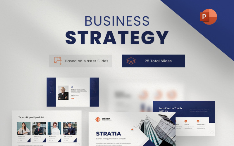 Plantilla de PowerPoint STRATIA-Estrategia empresarial