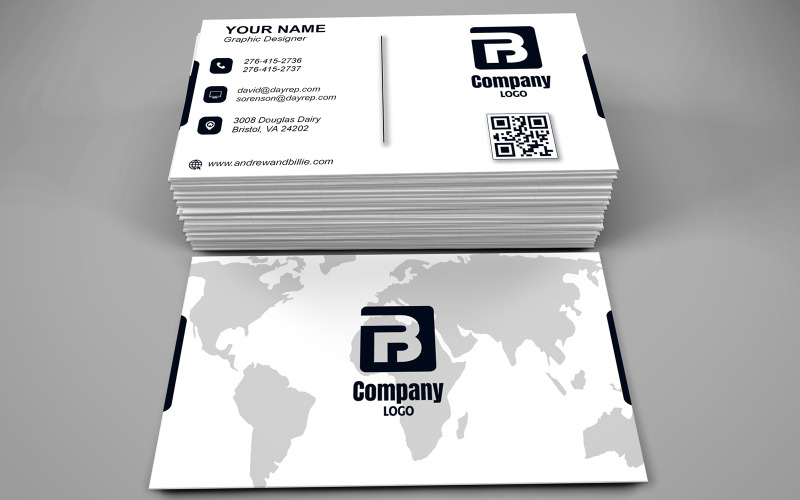 Visiting Card Template with Customizable Designs - 322