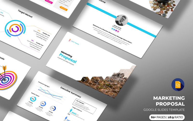 Marketing Proposal Google Slides #438175 - TemplateMonster