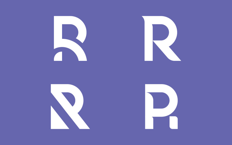 Modèle de logo de conception de logo lettre R, symbole vectoriel du ...