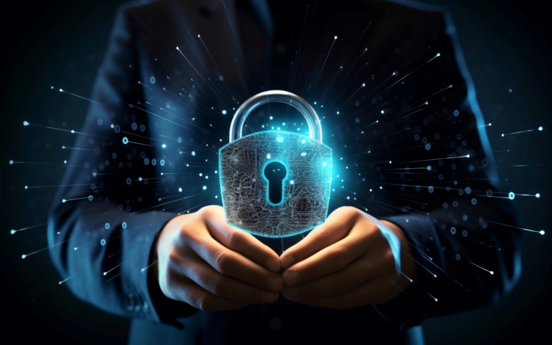 Visualization of Digital Data Security 145 - TemplateMonster