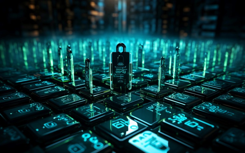 Visualization of Digital Data Security 66 - TemplateMonster