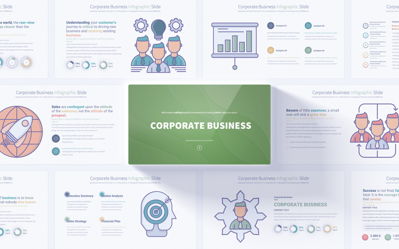 Modèle de présentation PowerPoint polyvalent pour entreprise