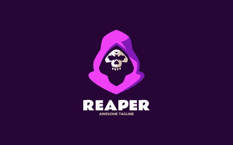 Reaper Simple Mascot Logo 1 #439157 - TemplateMonster