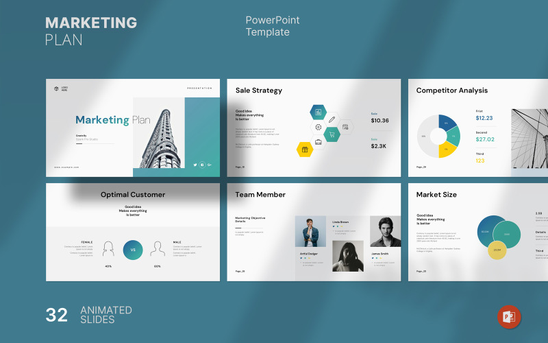 Digital Marketing Plan PowerPoint Template Design Digital Marketing Plan PowerPoint Template Design