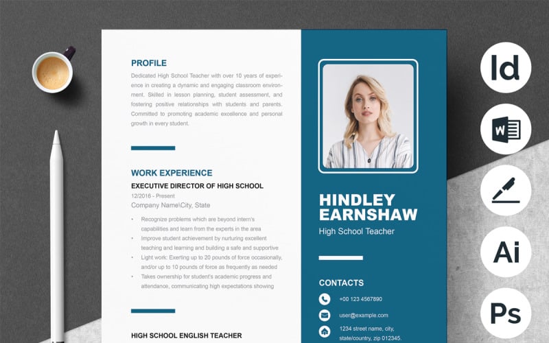 Professional Word Resume Template #439568 - TemplateMonster
