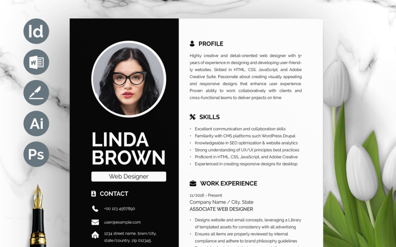 Classic Professional Resume Template - TemplateMonster