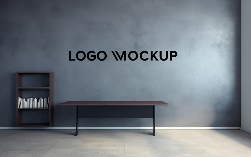 Wall logo mockup psd template v1 #439867 - TemplateMonster