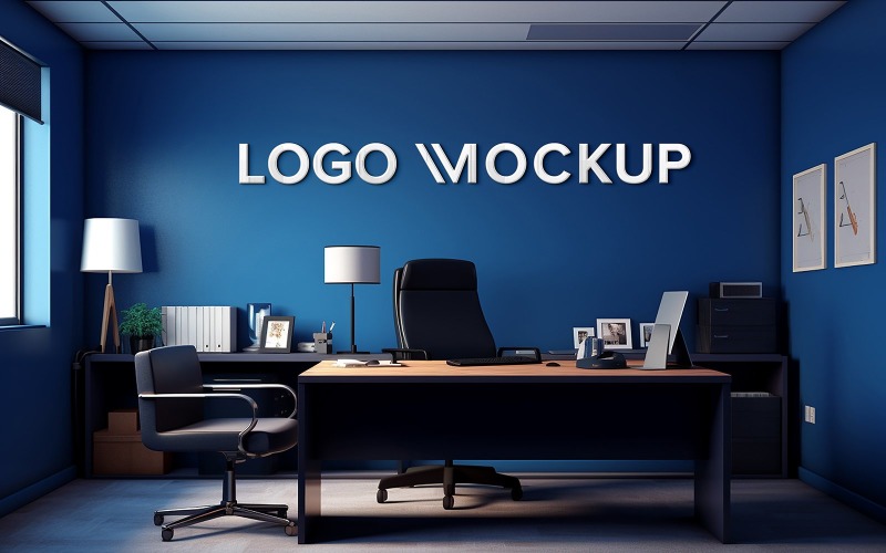 Manager room logo mockup psd #439956 - TemplateMonster