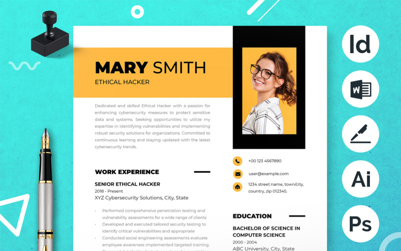 Modern Professional Resume Template Design - TemplateMonster Modern Professional Resume Template Design - TemplateMonster