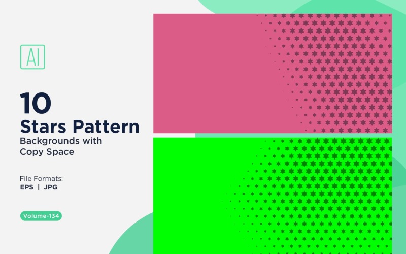 Dynamic Star Pattern Background Set 134 - TemplateMonster