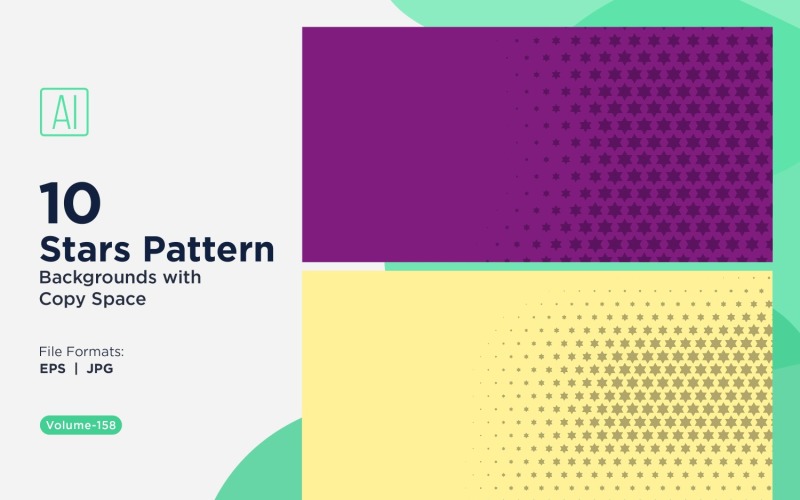 Dynamic Star Pattern Background Set 158 - TemplateMonster