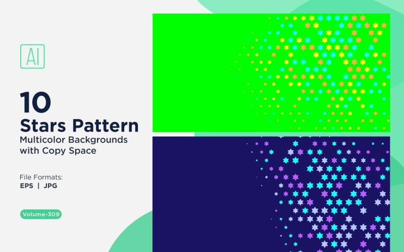 Star Pattern Background Multi Colors 309 - TemplateMonster