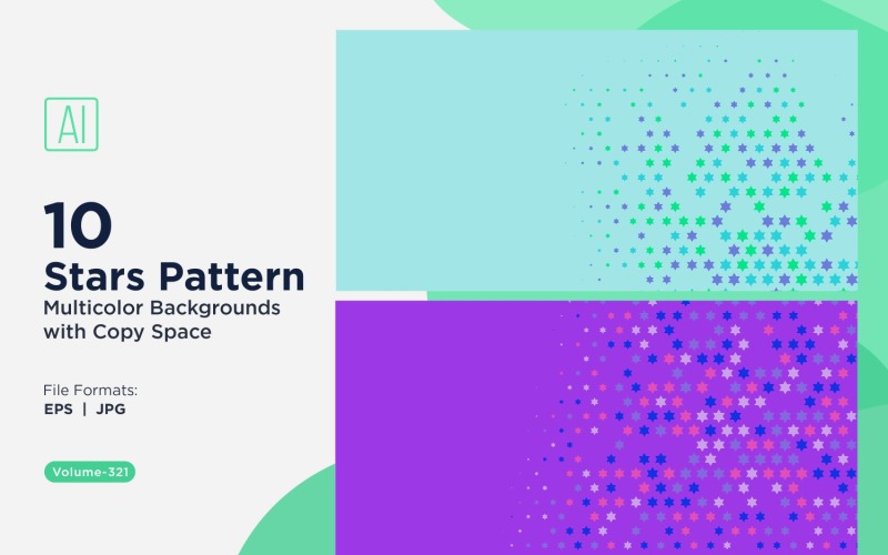 Star Pattern Background Multi Colors 321 - TemplateMonster