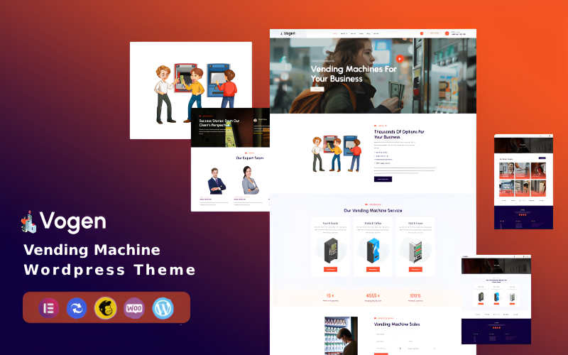 Vending Machines Website Templates - 48 Best Food Machine Shop Web Themes