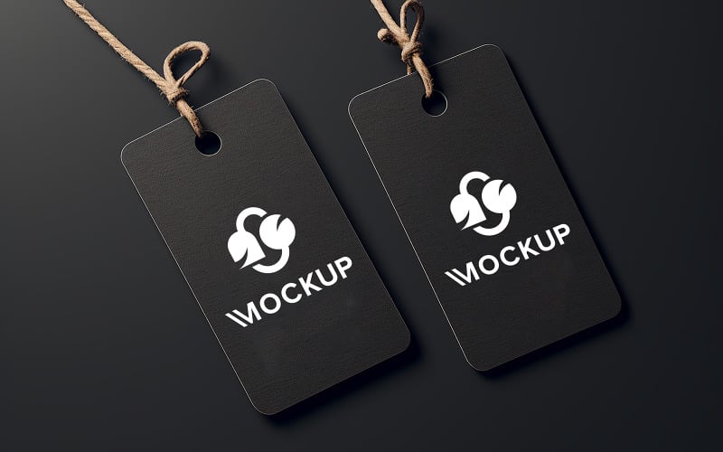 Two tag mockup psd template #441422 - TemplateMonster