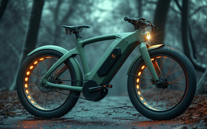 Electric E-Bikes, Bicycle Sleek Design 41 - TemplateMonster