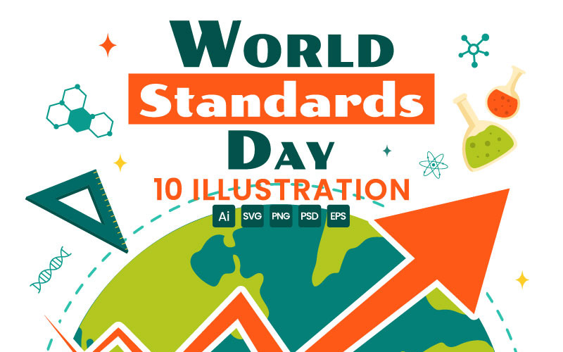 10 World Standards Day Illustration #442946 - TemplateMonster