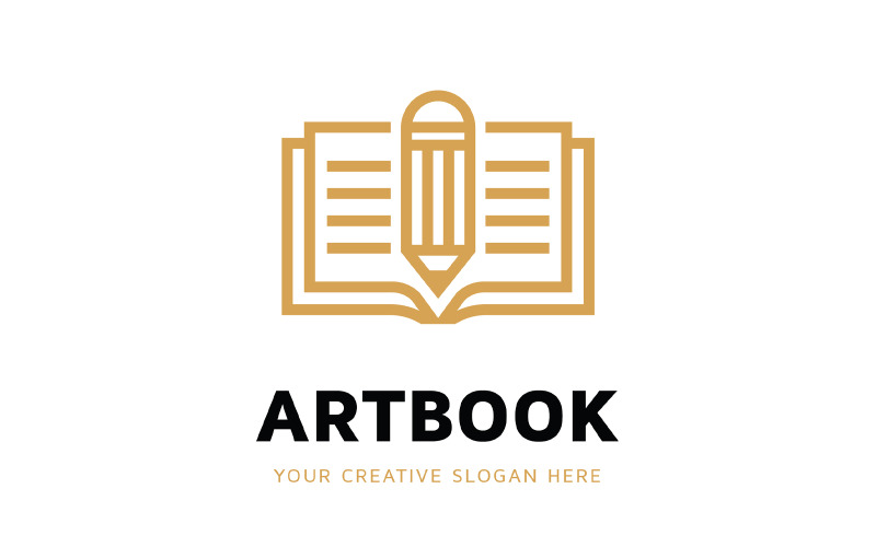 Sanat Kitabı Logo Tasarım Şablonu #442917 - TemplateMonster