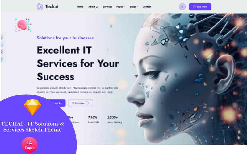 TECHAI - Thème Sketch Solutions et services informatiques