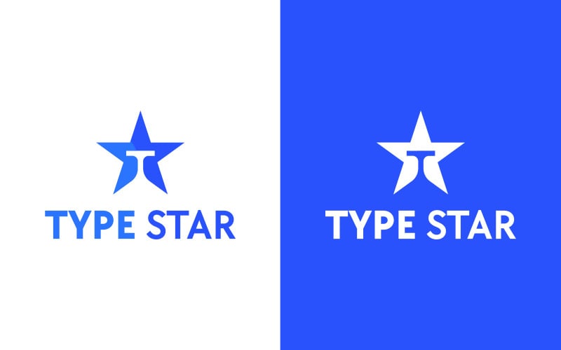 Type Star Creative Logo Design Template - TemplateMonster