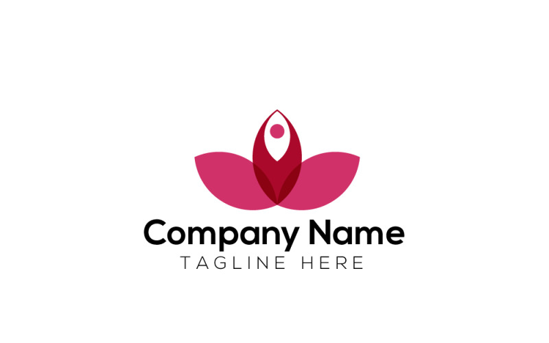 Lotus Yoga & Gym Logo Template #444488 - TemplateMonster