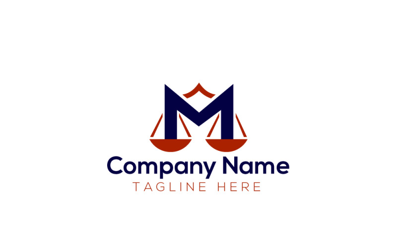 Law Letter M & Master Law Office Logo - TemplateMonster