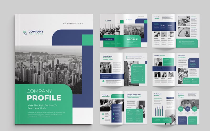 Company Profile layout Template company profile
